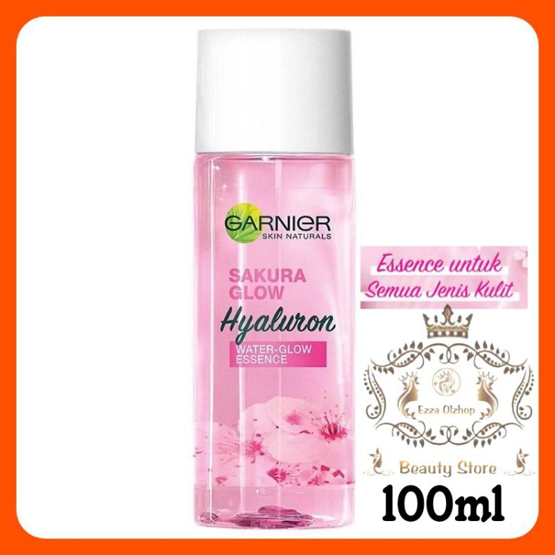 Jual [ 100ml ] GARNIER Sakura Glow Hyaluron Water-Glow Essence 100ml ...