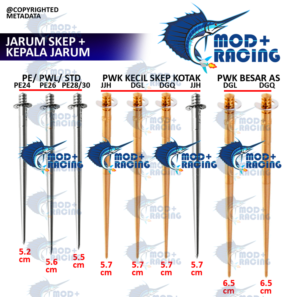 Jual (BISA COD) JARUM SKEP KARBURATOR NEEDLE PE PWK PWL PWM AIRSTRIKE PIN JARUM REPAIR KIT PJ MJ ...