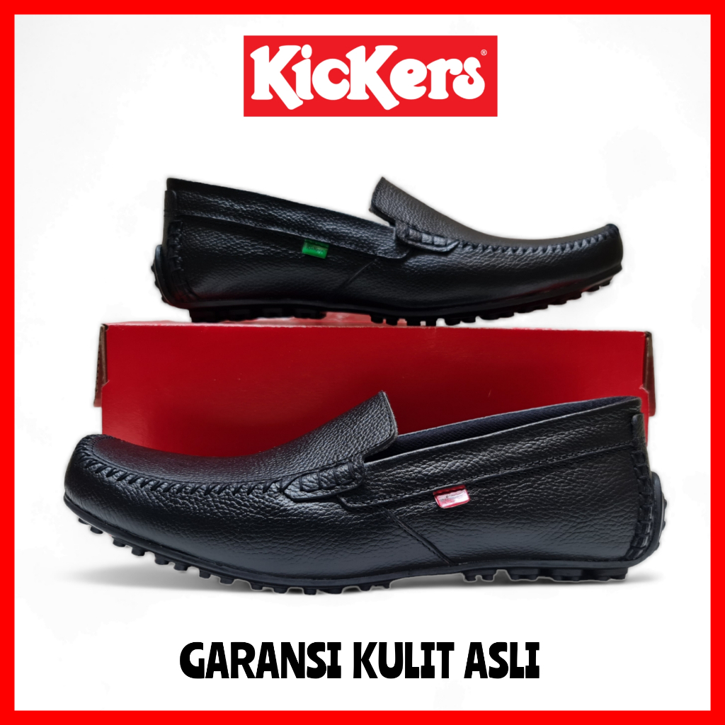 Jual SEPATU PANTOFEL PRIA KICKERS SLIP ON KULIT ASLI / SEPATU KERJA ...