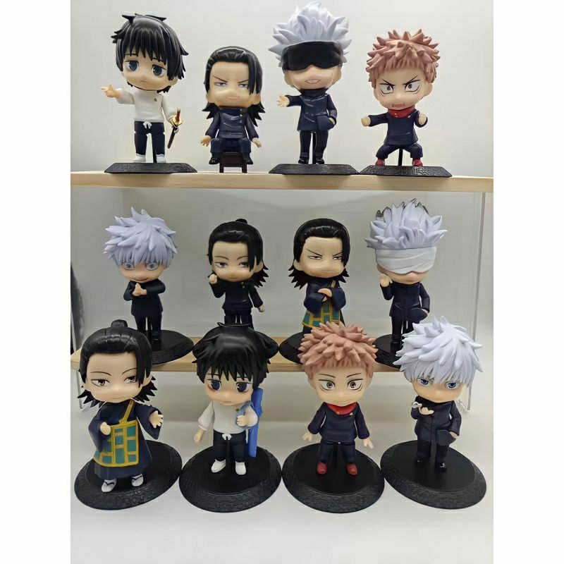 Jual Satu Set Action Figure Jujutsu Kaisen Chibi Lucu Yuta Gojo Itadori ...