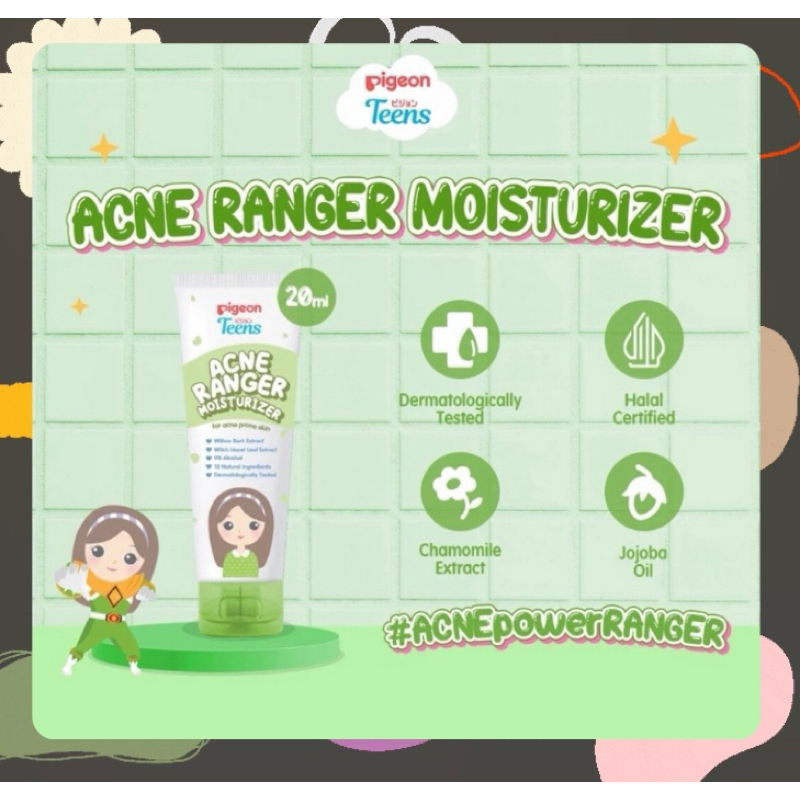 Jual PIGEON TEENS ACNE RANGER MOISTURIZER 20G | Shopee Indonesia