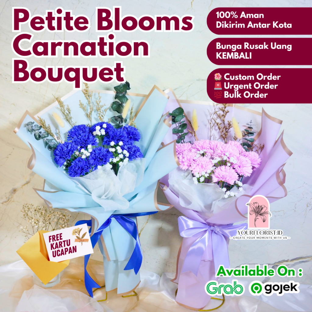 Jual PETITE BLOOMS CARNATION BOUQUET - Buket Bunga Carnation Sabun 5 ...