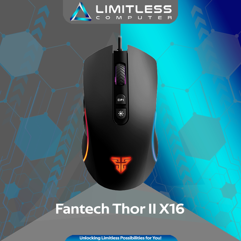 Jual Fantech THOR II X16 RGB Macro Pixart Sensor Mouse Gaming | Shopee ...