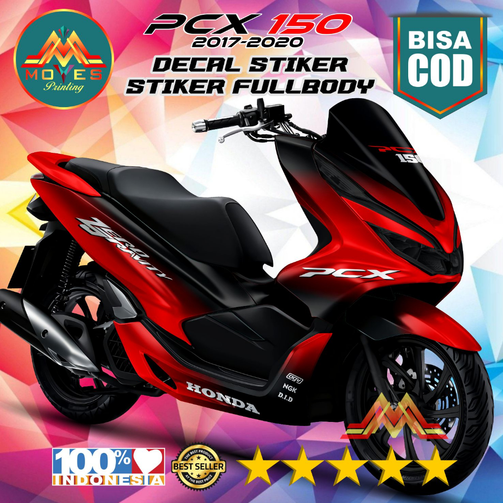 Jual decal pcx 150 stiker decal motor pcx 150 full body stiker motor ...