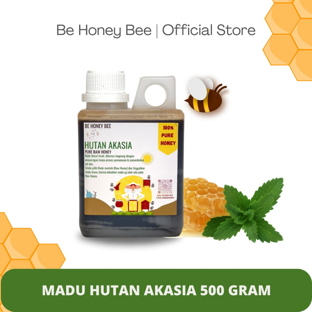 Jual Be honey bee Madu Hutan Akasia kemasan 500 Gram | Shopee Indonesia