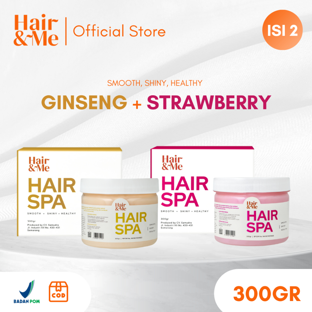 Jual Hair&Me Hair Spa Bundling 2 Full Size 300gr Hair Mask | Shopee ...