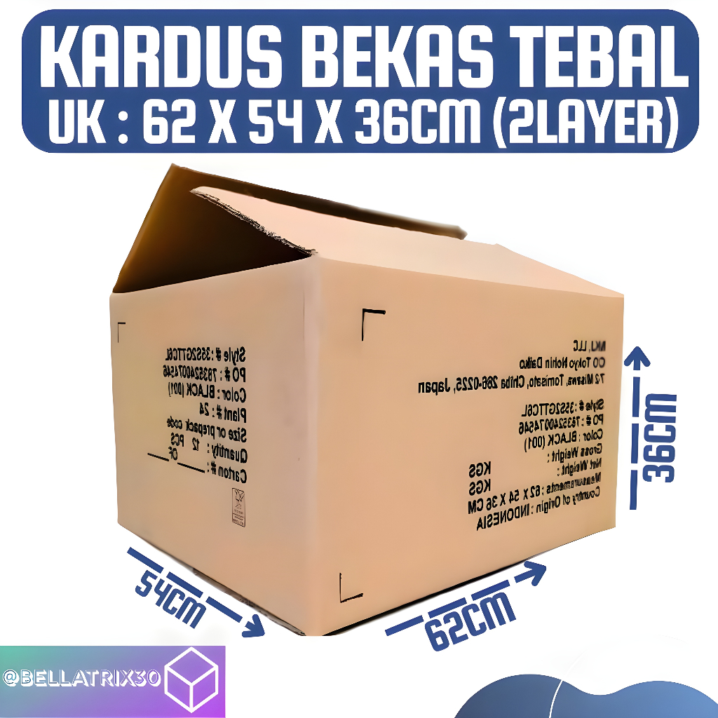 Jual Kardus Bekas Besar Tebal Penyimpanan 2ply Polos Dus 2 ply ...