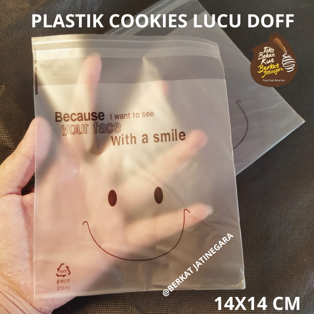 Jual Plastik Cookies Lucu Doff 14x14 isi 100pcs Smile | Shopee Indonesia
