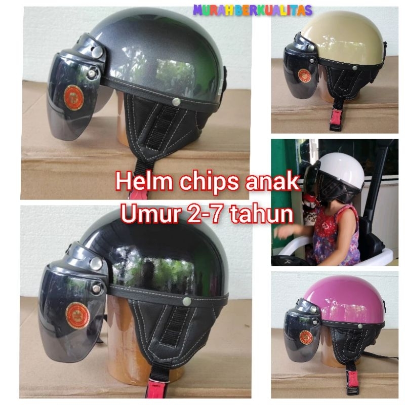 Jual helm chips anak 2-7 tahun (kilat) | Shopee Indonesia
