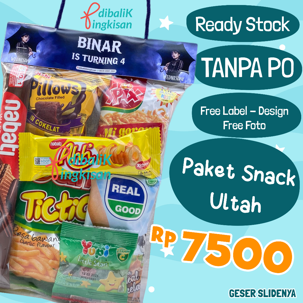 Jual Paket Snack Ulang Tahun Anak / Bingkisan / Snack Ultah ...