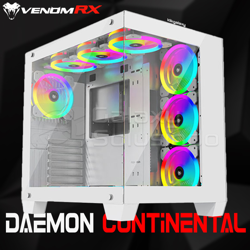 Jual VenomRX DAEMON CONTINENTAL S7 Tempered Glass ATX Gaming Case ...