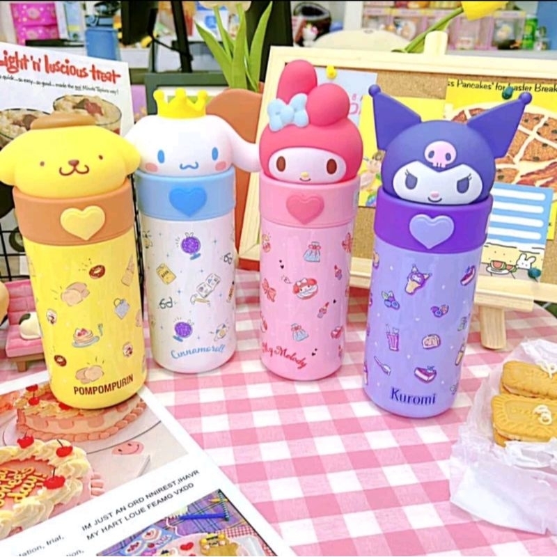 Jual Tumbler Botol Minum Anak Termos Stainless Karakter Lucu Sanrio My Melody Cinnamoroll Kuromi ...
