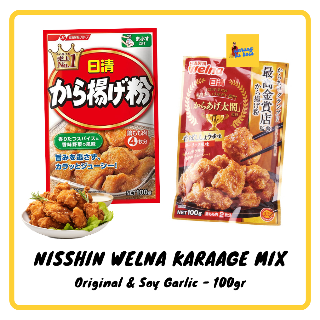 Jual Nisshin Seifun Welna Karaage Ko Welna Karaage Mix Powder Karaage ...