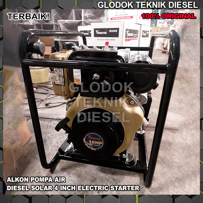 Jual Mesin Pompa Air Sawah Alkon 4 INCH Diesel Electric Starter Start ...