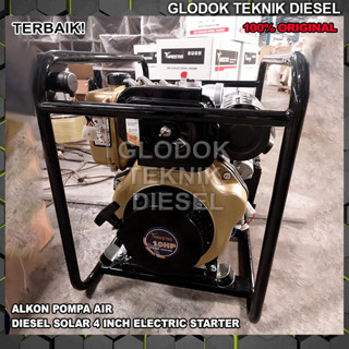 Jual Mesin Pompa Air Sawah Alkon 4 INCH Diesel Electric Starter Start ...