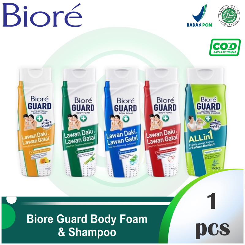 Jual Biore Guard Body Foam & Shampoo 100ml | Shopee Indonesia