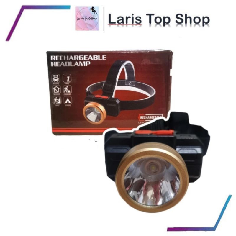 Jual Senter Kepala Head Lamp Cahaya Putih / Senter Kepala Dimmer ...