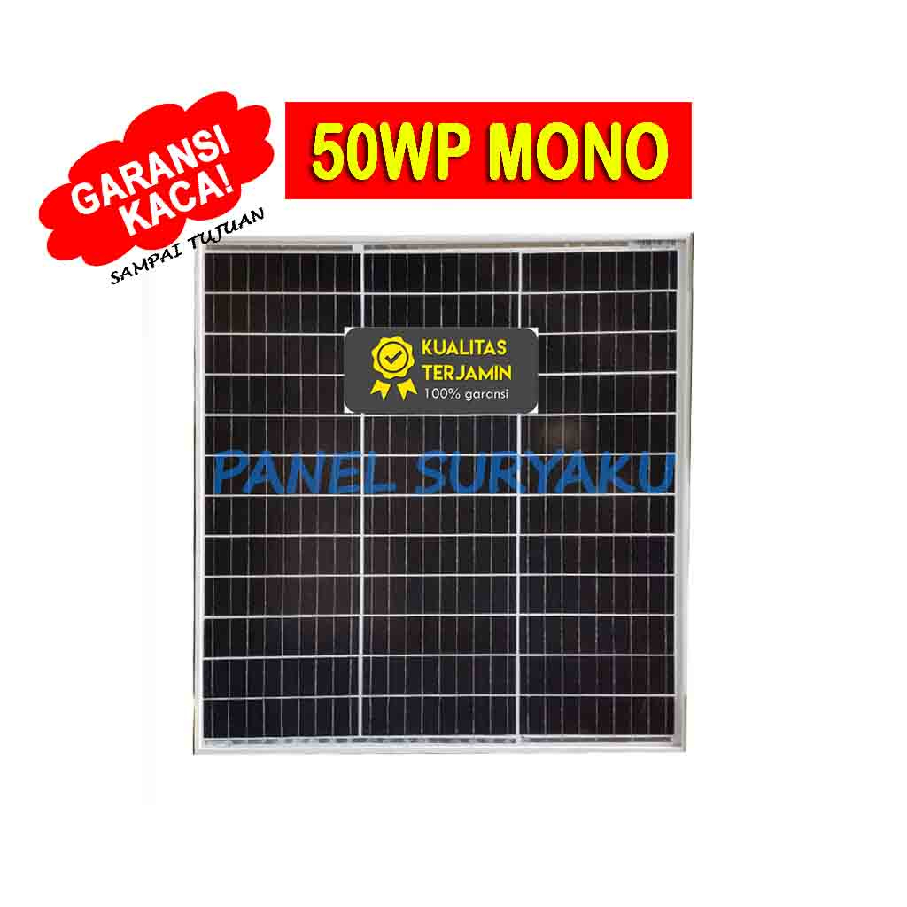 Jual Solar Panel Surya 50wp Mono Solar Cell 50wp Monocrystalline ...