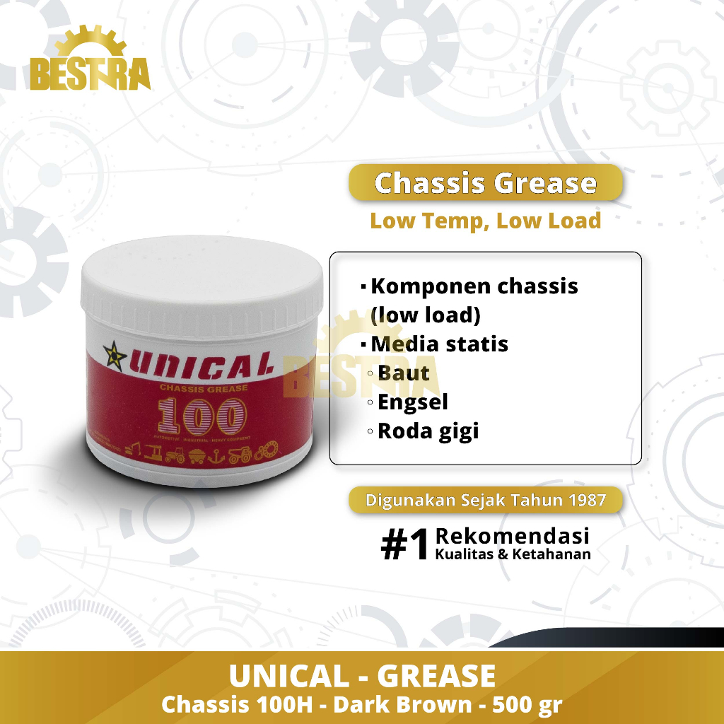 Jual Unical Chassis 100H Oleo Chemical Grease / Minyak Gemuk Dark Brown ...