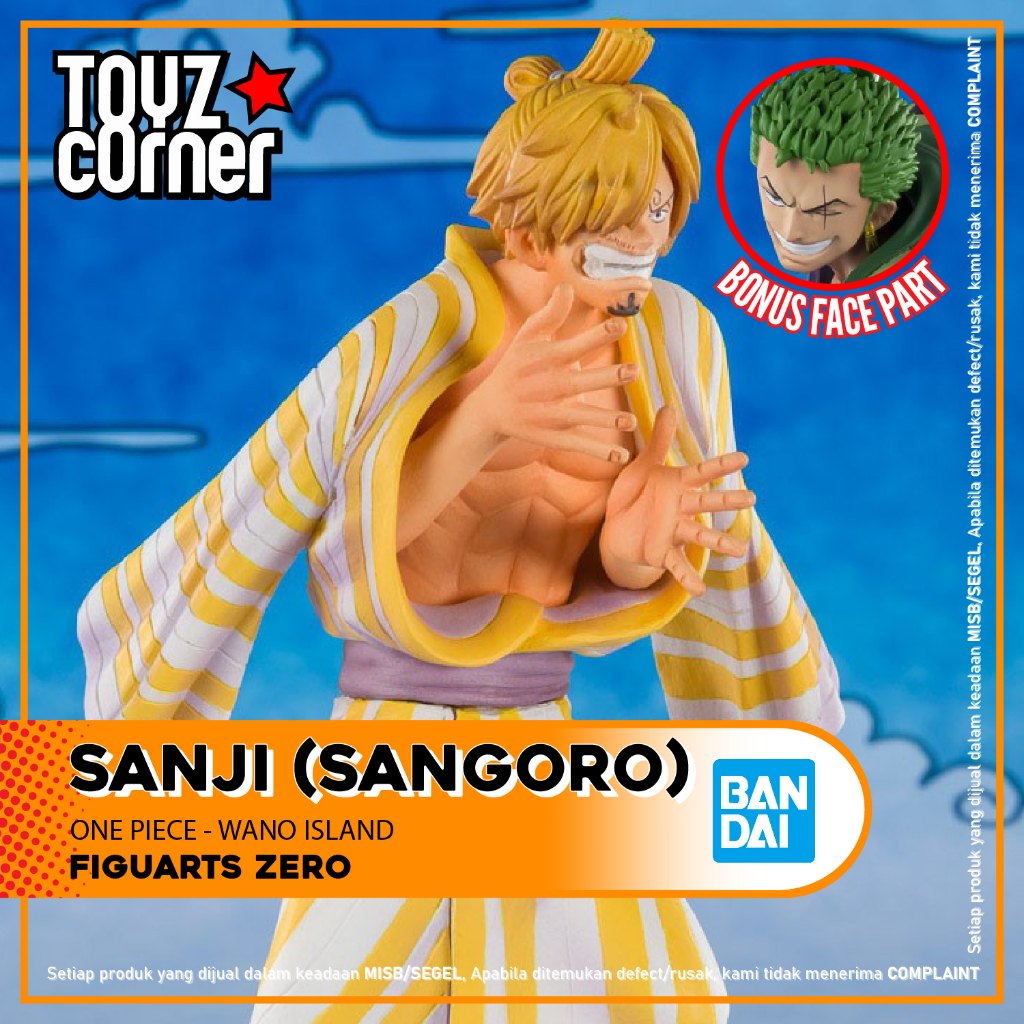 Jual Toyz Corner - Bandai Figuarts Zero One Piece Wano Island - Sanji ...