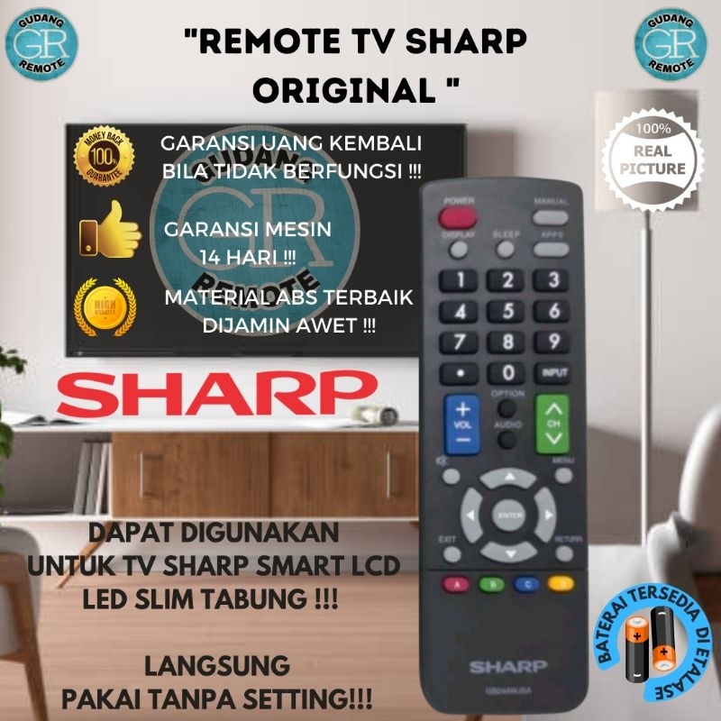 Jual Remote Remot TV Sharp LCD LED Original asli | Shopee Indonesia