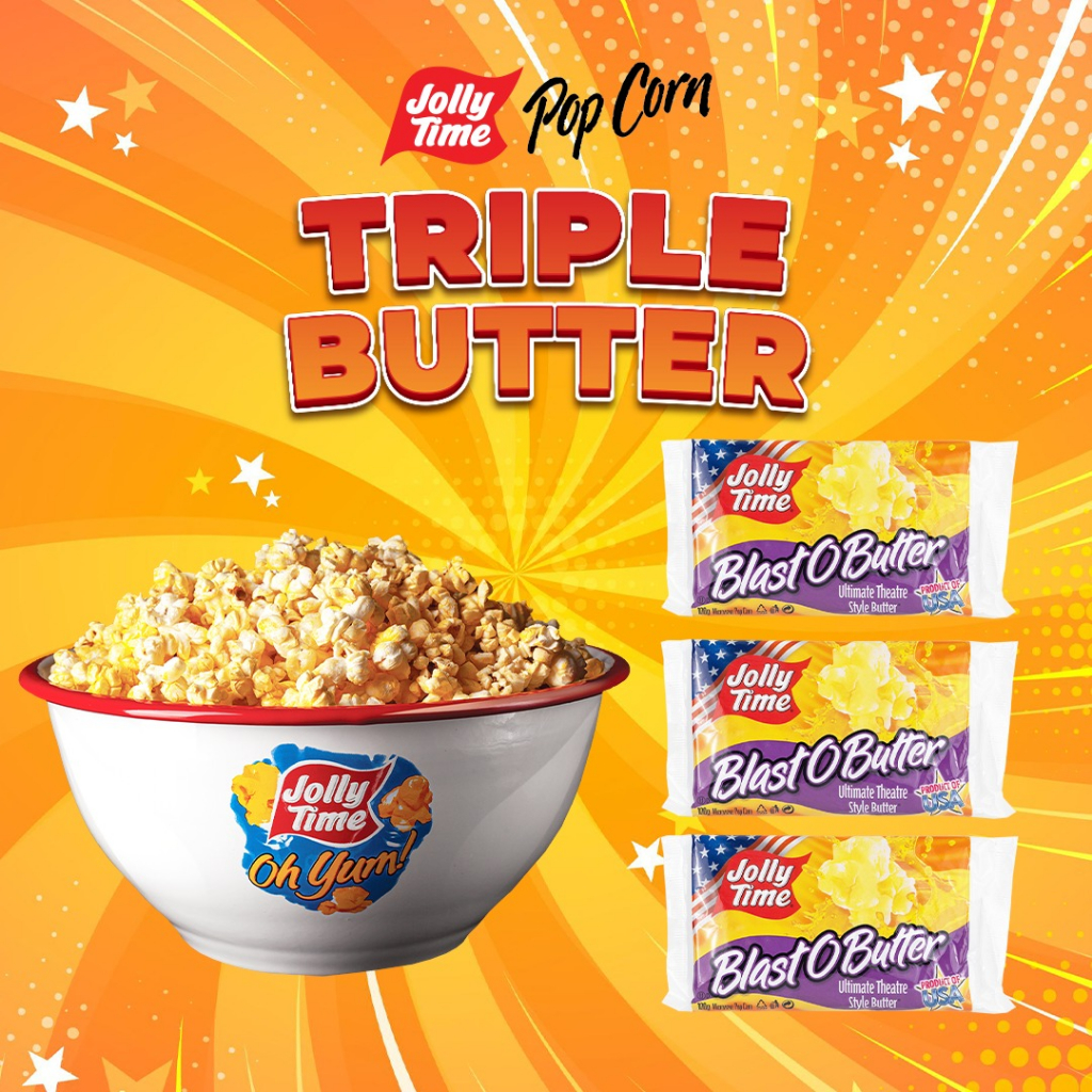 Jual Jolly Time - Paket Triple Butter (3BOB) - Mircowave Popcorn -Live ...