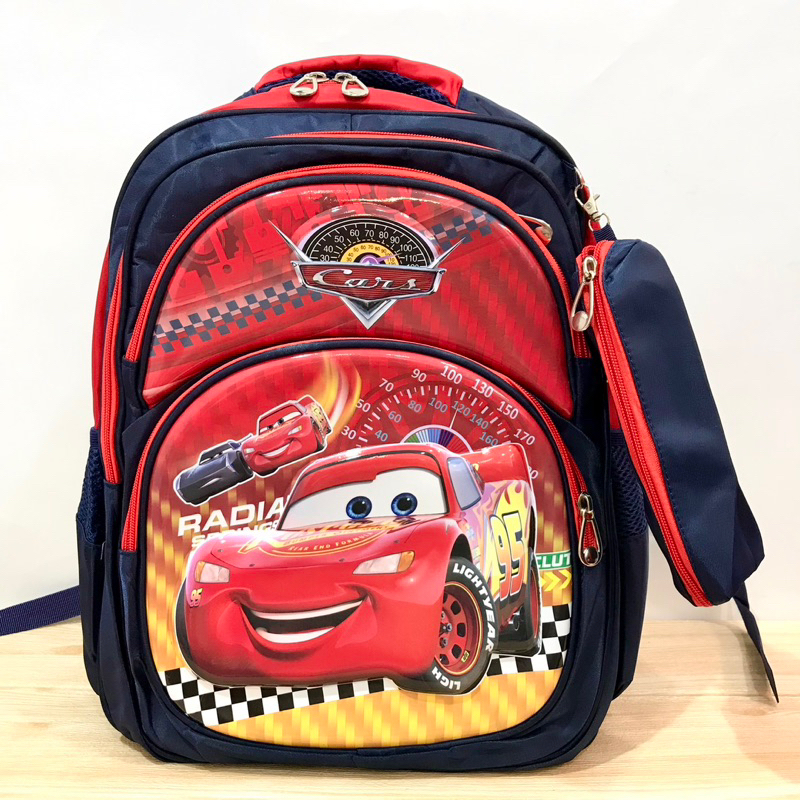 Jual Tas CARS 3D Timbul FREE TEMPAT PENSIL | Shopee Indonesia