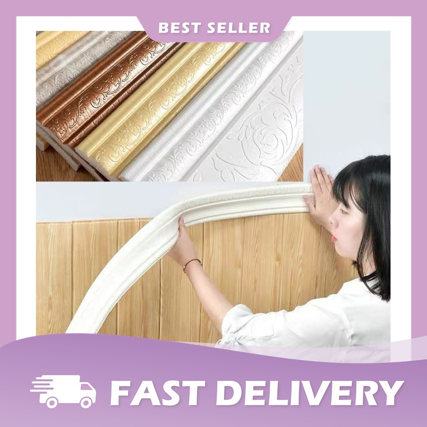 Jual LIST PROFIL FOAM 3d UK 230 CM X 5 CM MOULDING DEKORASI BORDER ...
