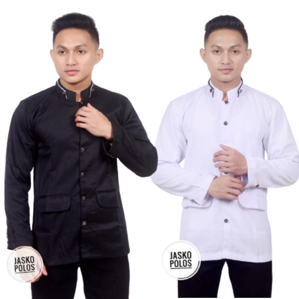 Jual SKN Jasko POLOS M L XL XXL Baju Muslim Pria Modern Terbaru Jaskoko ...