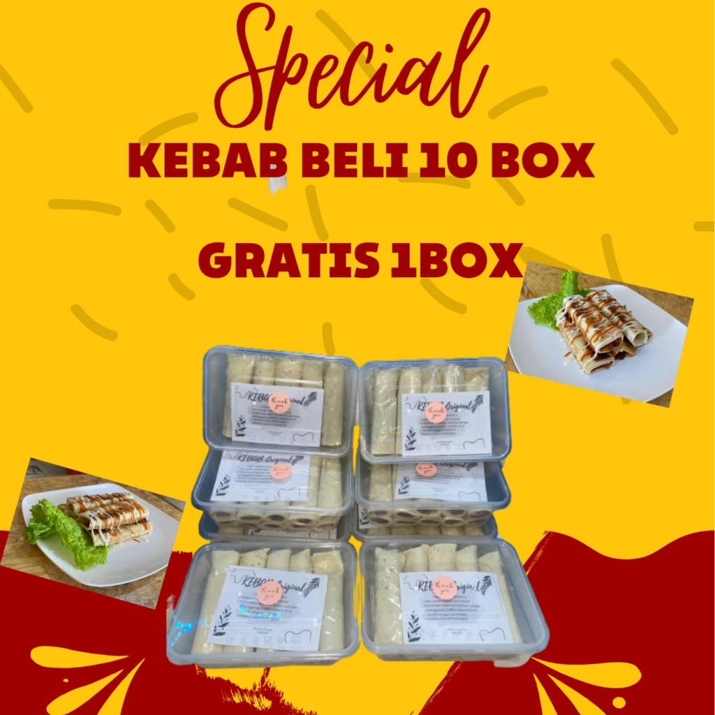 Jual kebab mini daging sapi premium original 10 box free 1 box makanan ...