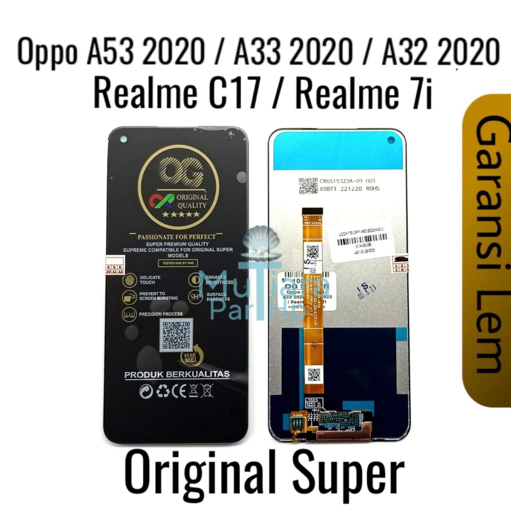 Jual ORIGINAL SUPER OG - LCD Touchscreen Fullset Oppo A53 2020 / Oppo A33 2020 / Realme 7i ...