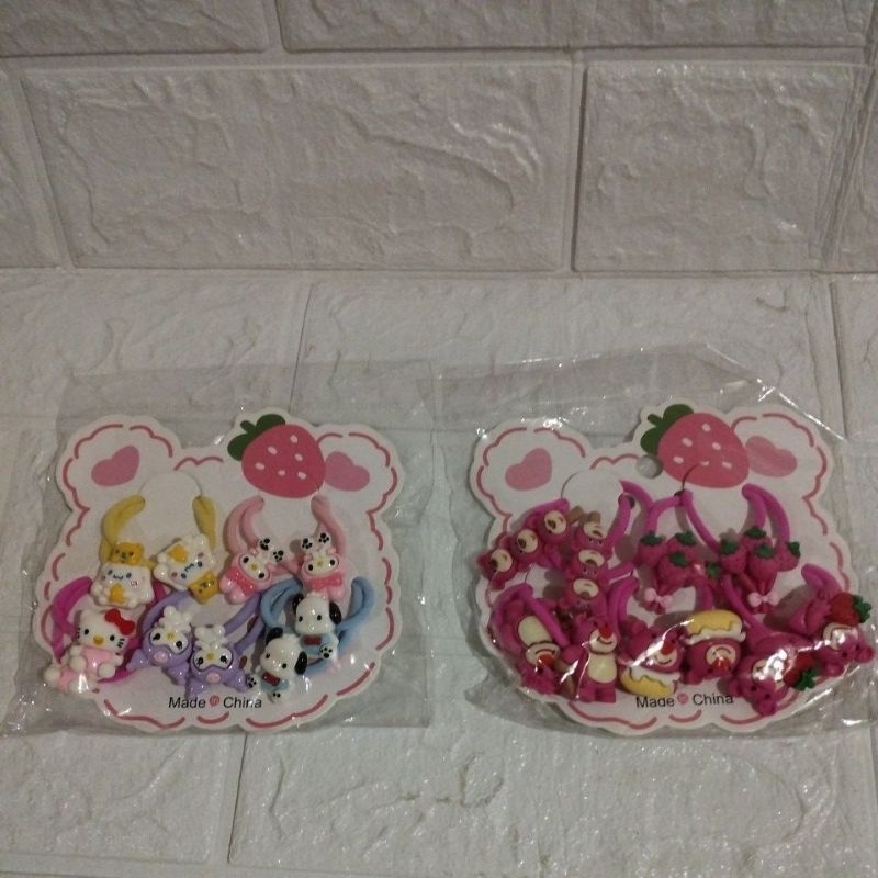Jual karet rambut set sanrio dan lotso isi 5 pasang | Shopee Indonesia