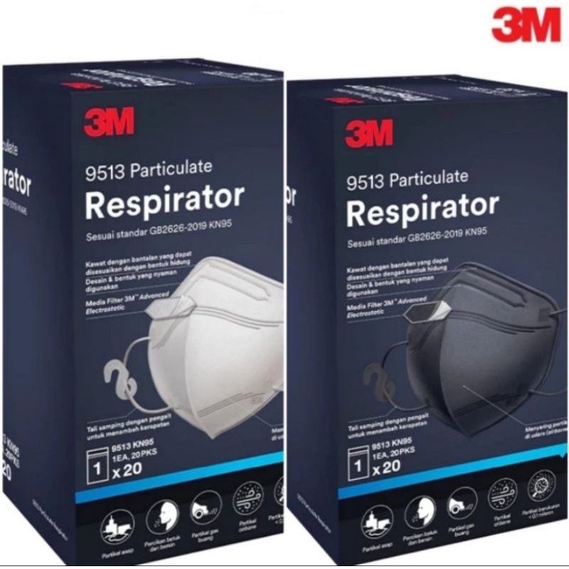 Jual Masker Respirator 3M KF94/KN95 9513 Particulate Kecil Sesuai ...
