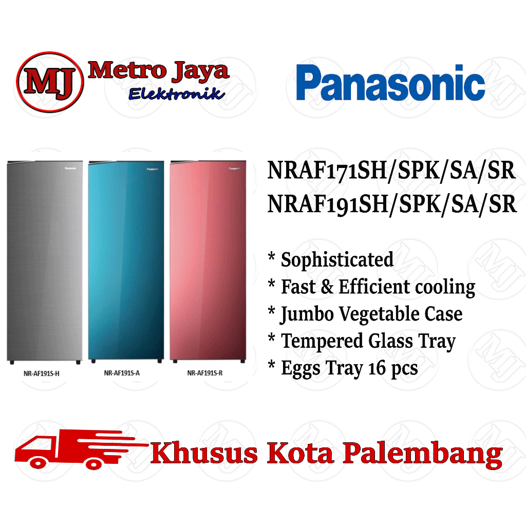 Jual Kulkas Panasonic 1 Pintu NRAF 191 SH/SPK/SA/SR Kulkas 1 pintu Panasonic | Shopee Indonesia