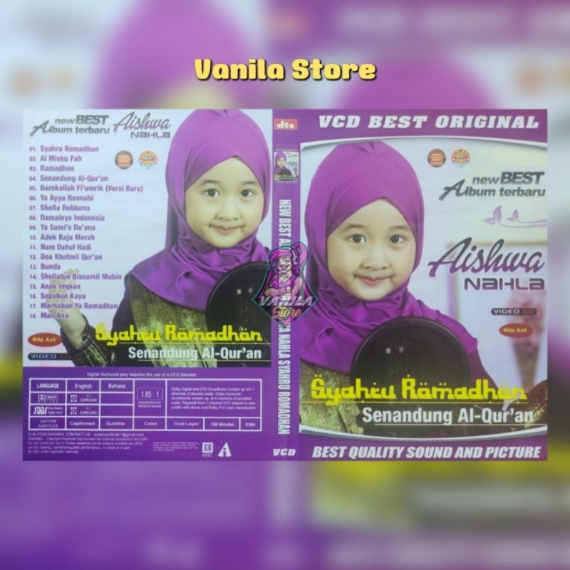Jual Kaset Video Musik Lagu Anak Anak Aishwa Nahla Senandung Alqur'an | Shopee Indonesia