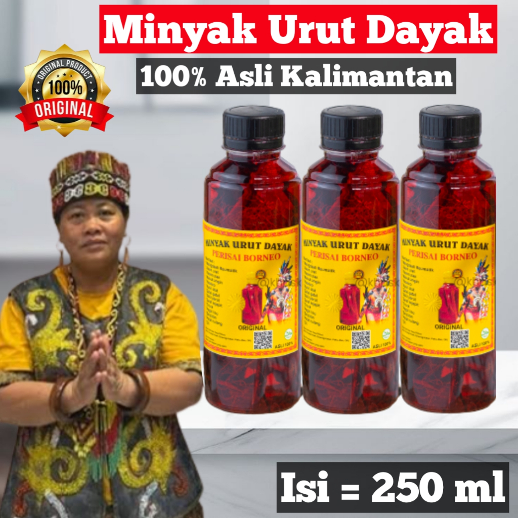 Jual Minyak Urut Dayak Asli Kalimantan 250ml | Shopee Indonesia