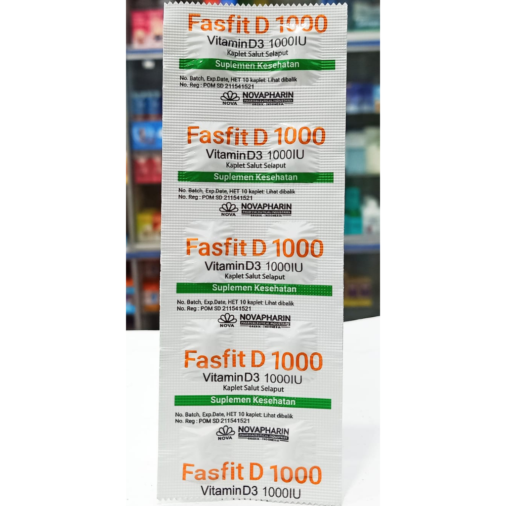 Jual Fasfit D 1000 𝟏 𝐒𝐓𝐑𝐈𝐏 𝐈𝐒𝐈 𝟏𝟎 𝐊𝐀𝐏𝐋𝐄𝐓 - Menjaga Tulang Tetap Kuat ...