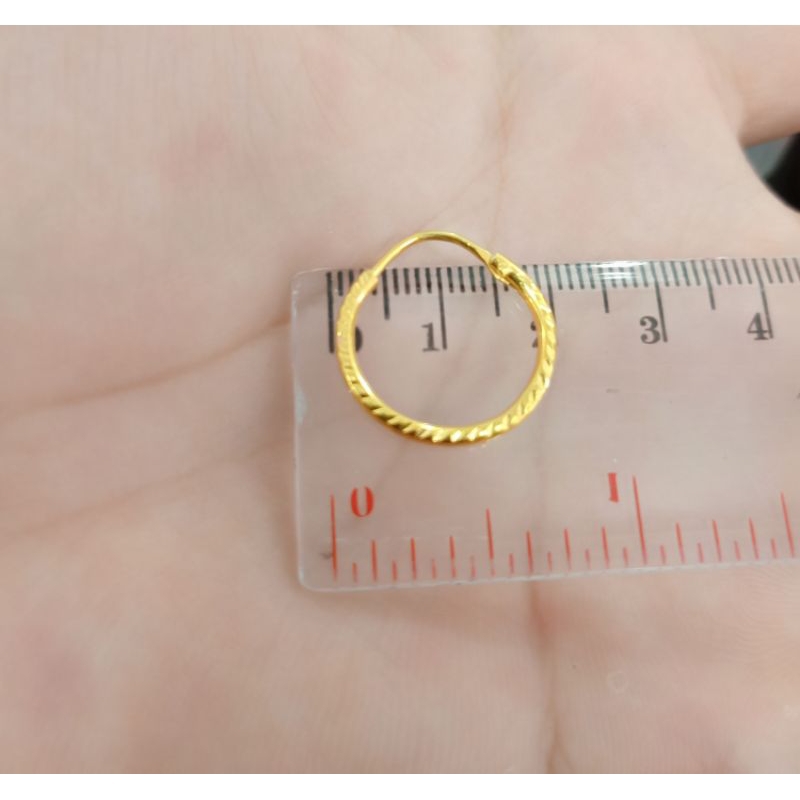 Jual ANTING RING UKIR DEWASA PERAK 925 LAPIS MAS | Shopee Indonesia