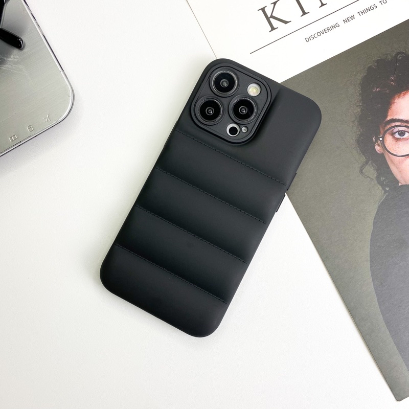 Jual Casing Puff jacket sillicon matte black case pelindung handphone ...