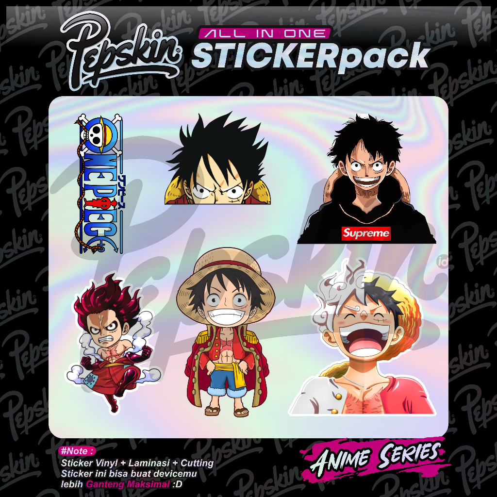 Jual Sticker Pack Hologram Luffy | Shopee Indonesia