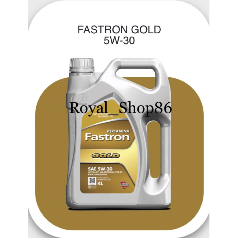 Jual Fastron Gold Sae 5W-30 4 Liter Galon Original | Shopee Indonesia