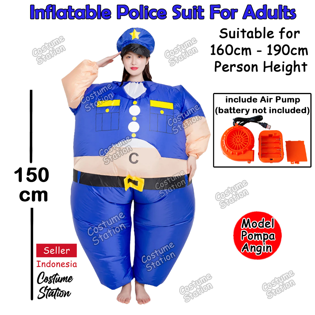 Jual Kostum Police / Costume Polisi angin dewasa | Shopee Indonesia