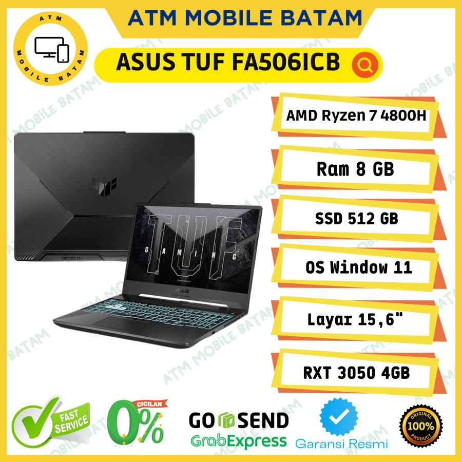 Jual ASUS TUF FA506ICB R735B6T O11 [AMD Ryzen 7-4800H/8GB/512GB SSD ... Jual ASUS TUF FA506ICB R735B6T O11 [AMD Ryzen 7-4800H/8GB/512GB SSD ...