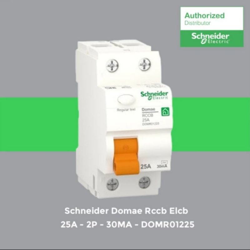 Jual SCHNEIDER ELCB RCCB Domae 2P 30mA 25A 25 A - DOMR01225 | Shopee Indonesia