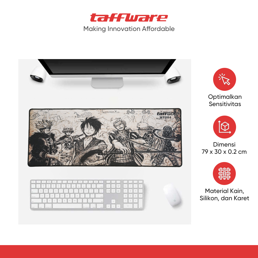 Jual TaffGO Professional Gaming Mouse Pad XL Desk Mat One Piece - MP004 ...