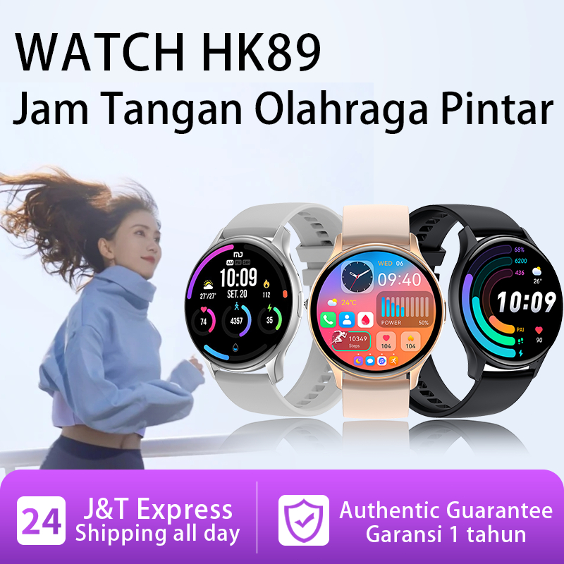 Jual [COD] Watch HK89 ORI 1.43 Inci Layar Sentuh 45 Mm Layar Penuh Jam Tangan Pintar Tahan Air ...