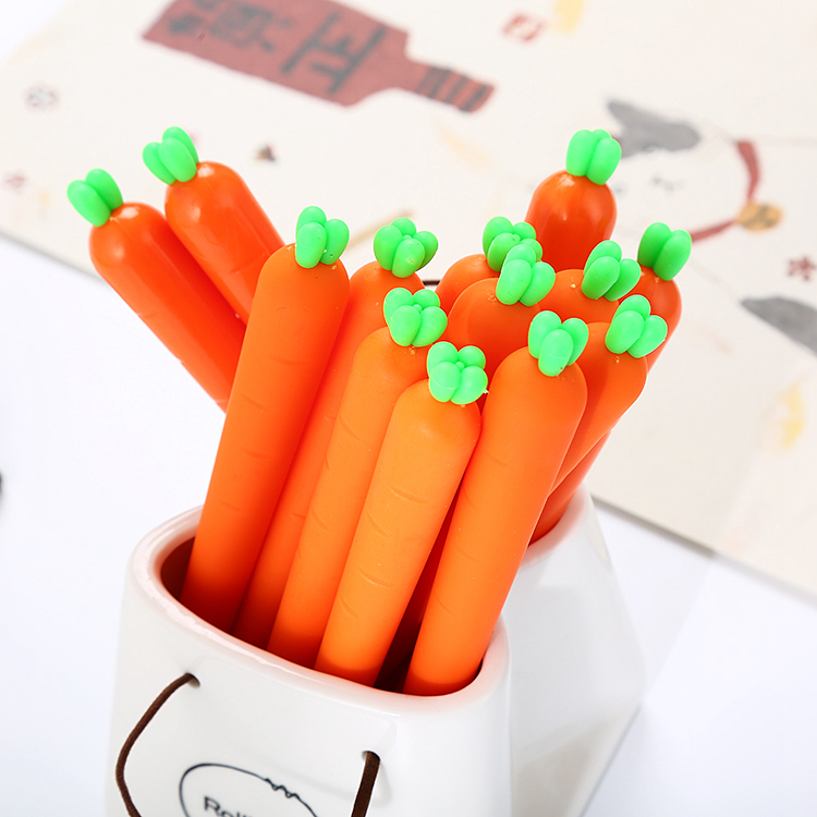 Jual PULPEN GEL MOTIF WORTEL / PULPEN AIR BENTUK WORTEL CARROT LUCU PEN ...