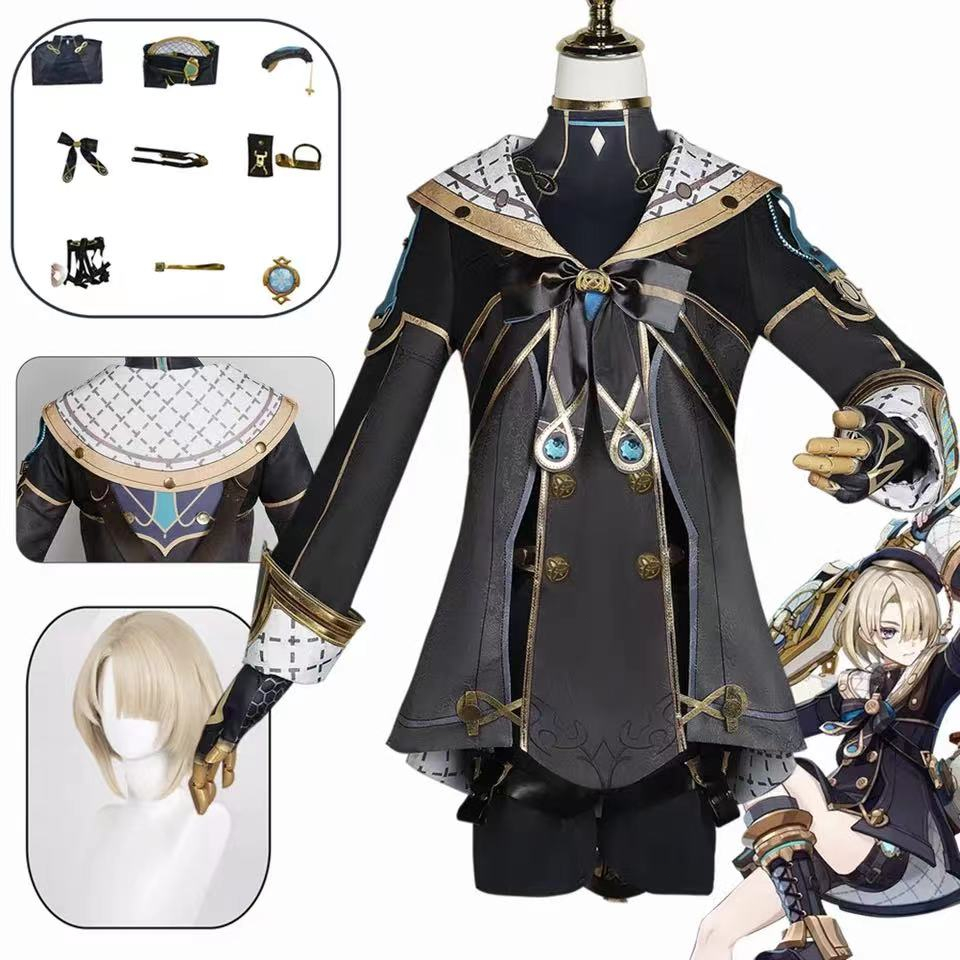 Jual Freminet Cosplay Costume Anime Game Genshin Impact Fontaine ...