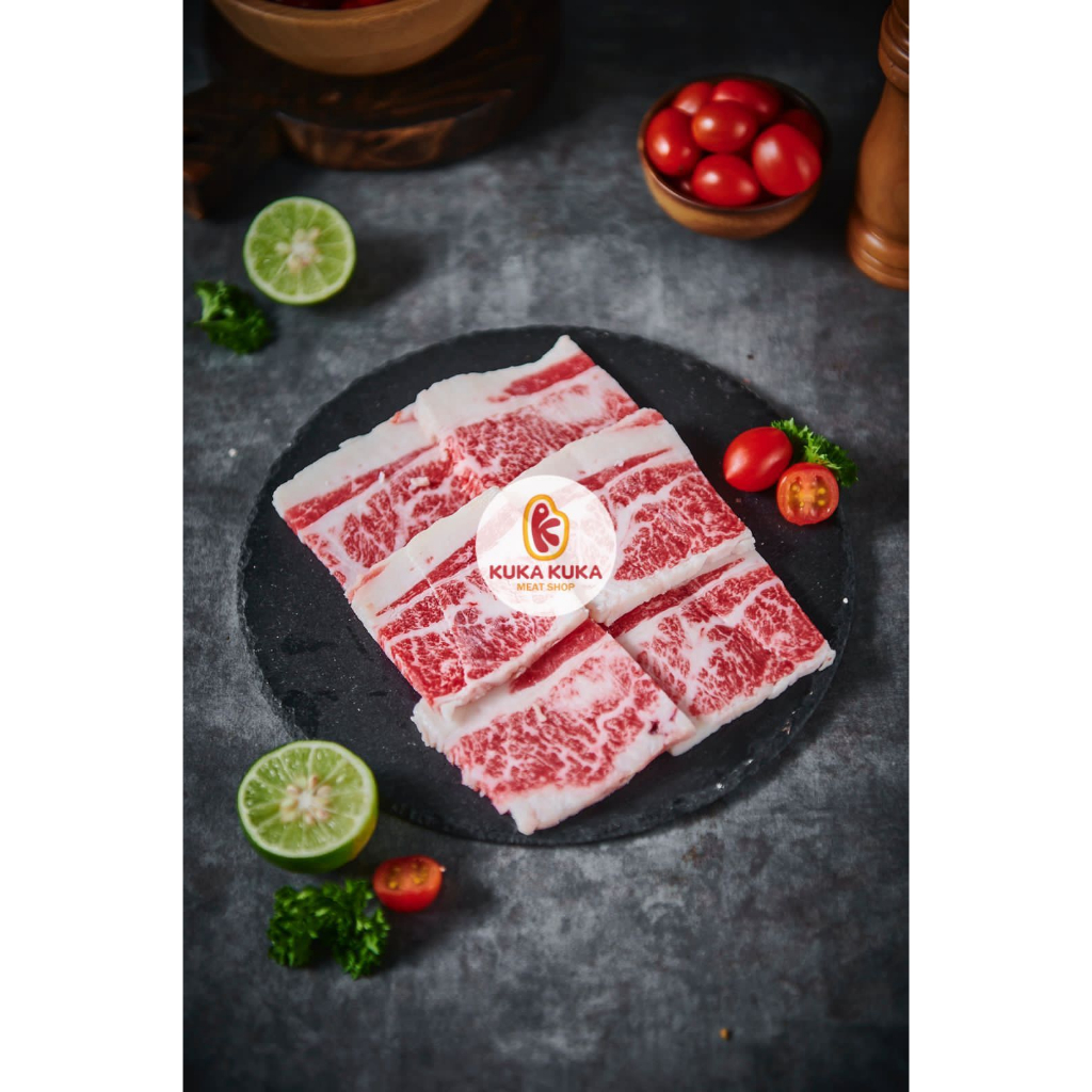 Jual Daging Sapi Yakiniku Cut Wagyu Karubi MB 6-7 Premium | Shopee ...