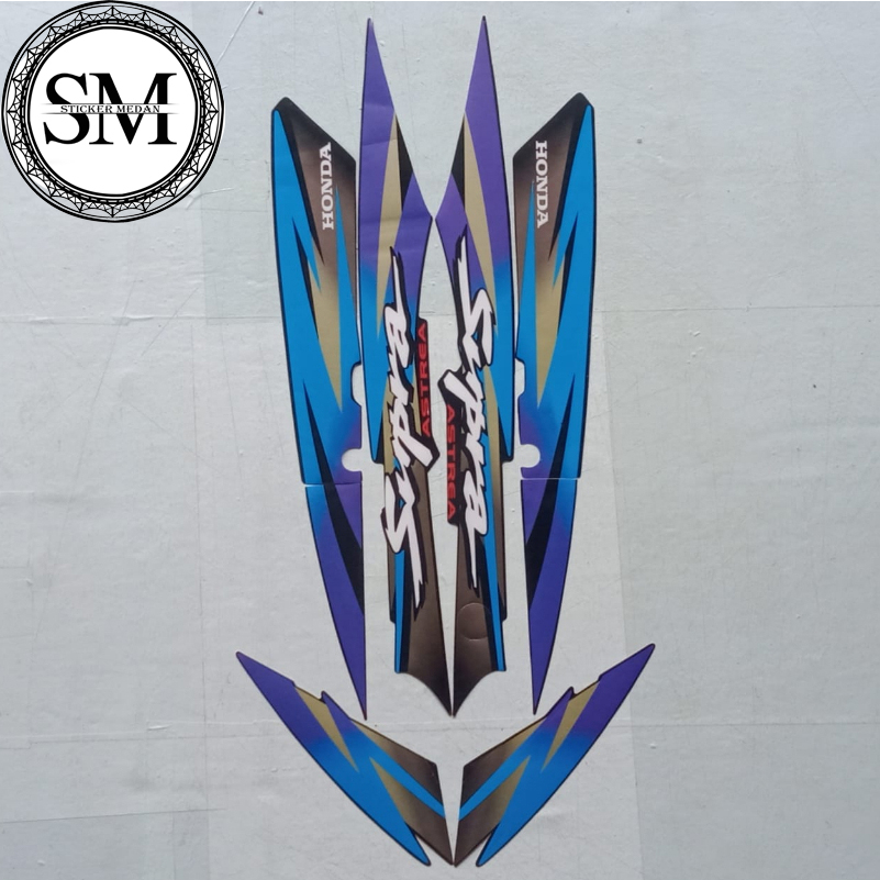 Jual Stiker Striping Motor Honda SUPRA 1998 - List Stiker Standar SUPRA ...